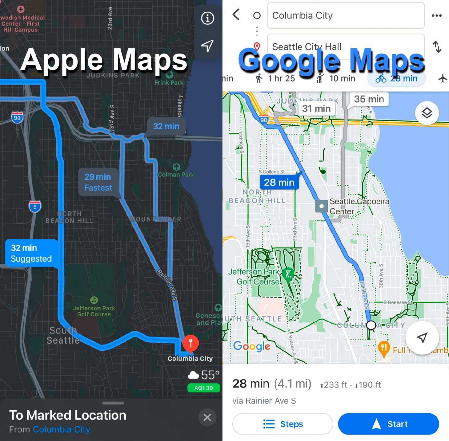 Apple Maps vs Google Maps- A comprehensive comparison
